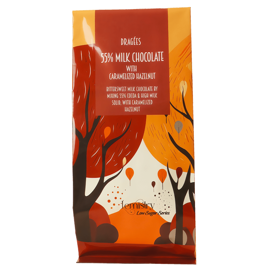 55% Milk Chocolate with Caramelized Hazelnut – Lemistry
