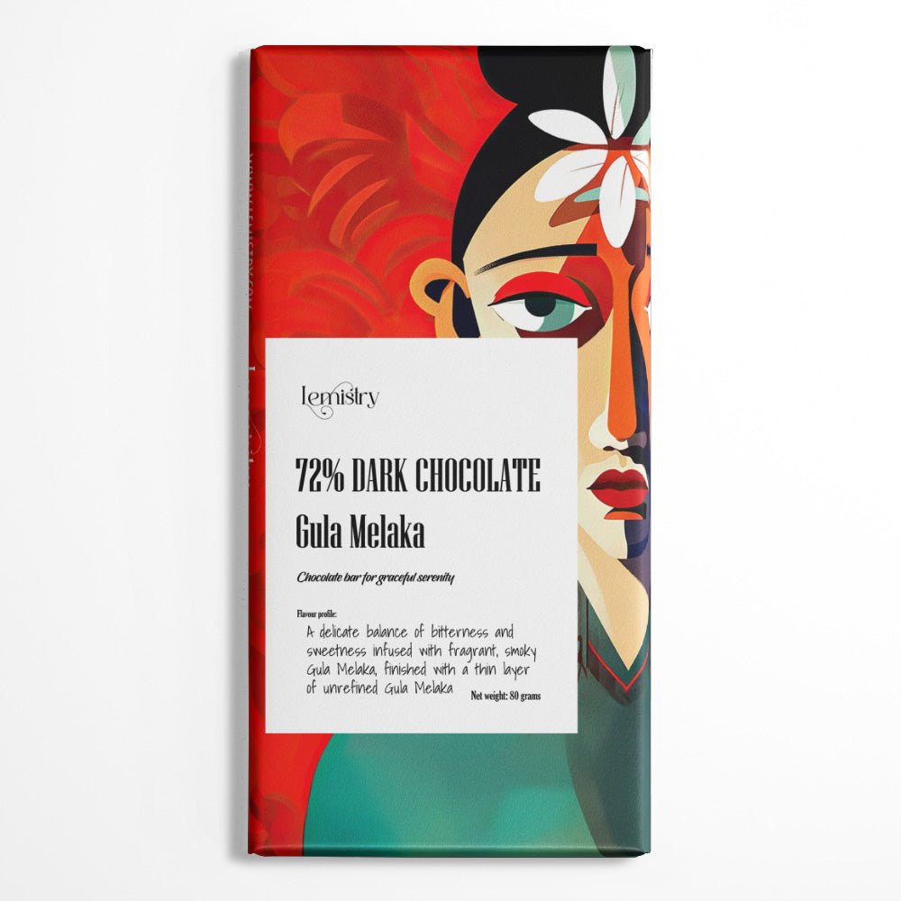 72% Dark Chocolate Bar with Gula Melaka – Lemistry